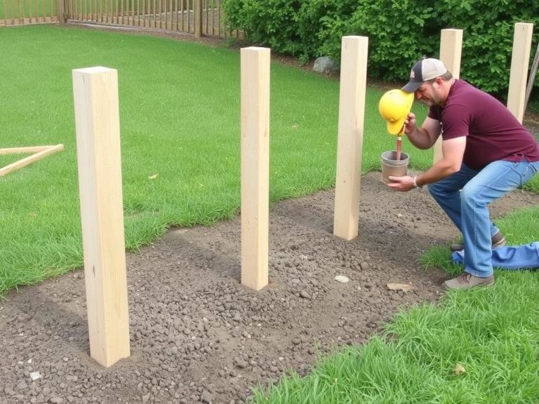 How to Set Fence Posts in Concrete: Step-by-Step Guide for Beginners