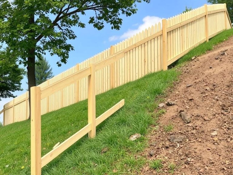 How to Install a Fence on a Slope: Step-by-Step Guide and Tips