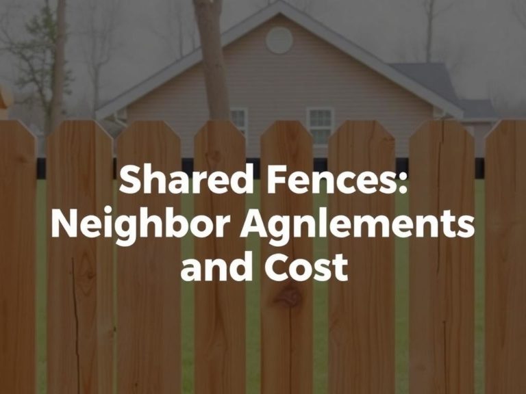 Shared Fences: Neighbor Agreements, Costs, and Maintenance Tips